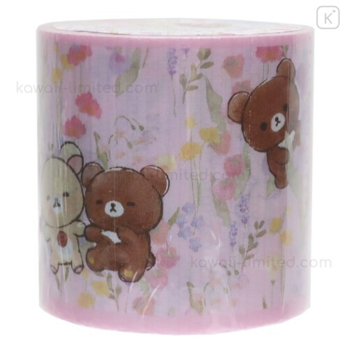 Japan San-X Yojo Masking Tape - Rilakkuma : Flower | Kawaii Limited
