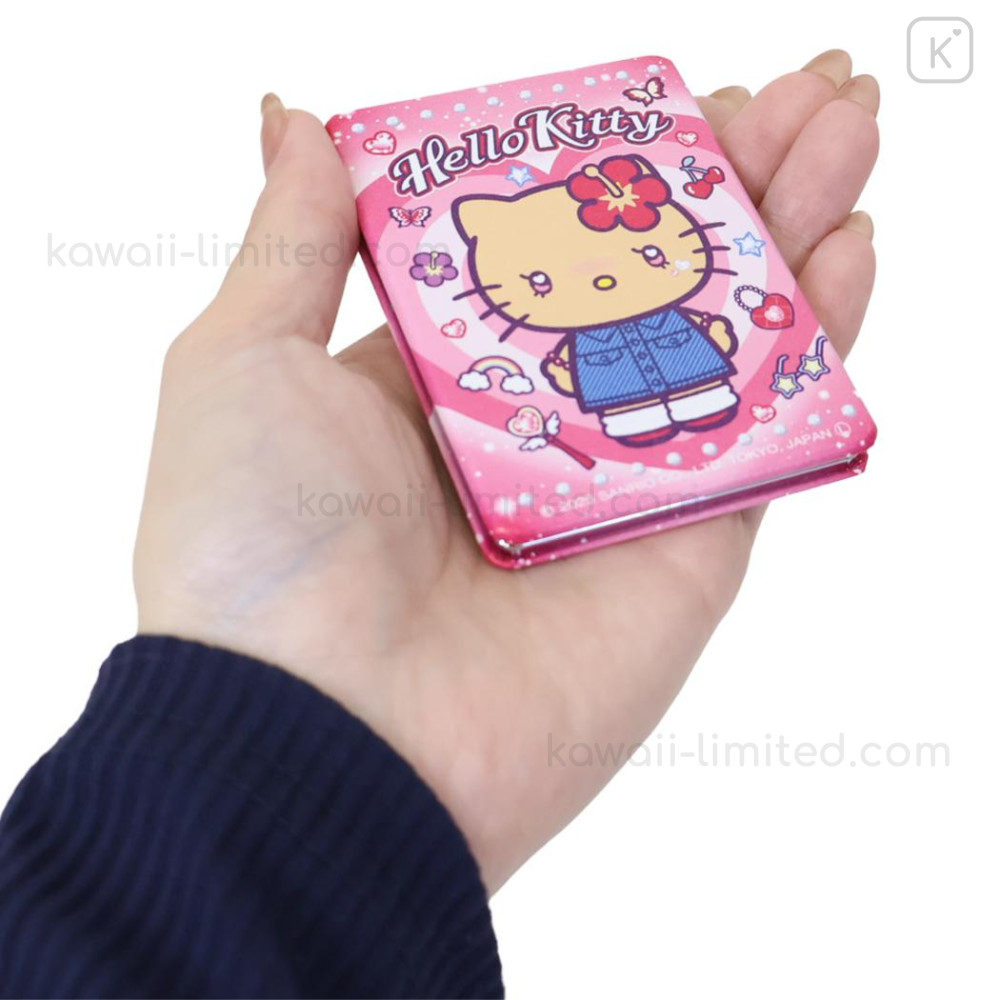 Japan Sanrio 2-sided Compact Mirror - Hello Kitty : Heart Eyes Tan Y2K ...