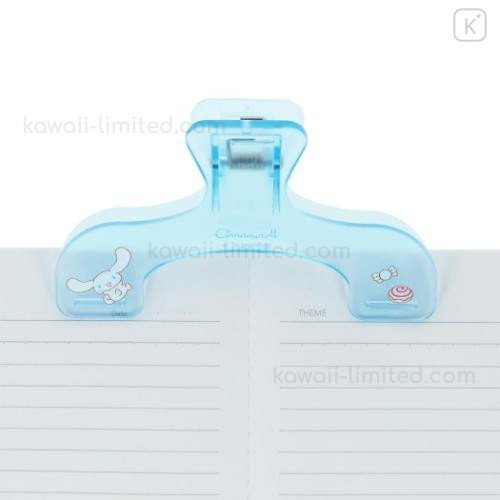 Japan Sanrio Ukanmuri Book Clip - Cinnamoroll : Blue Fun | Kawaii Limited