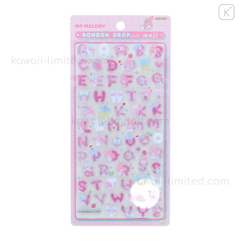 Japan Sanrio Bonbon Drop Seal 3D Sticker - My Melody : Moji | Kawaii ...