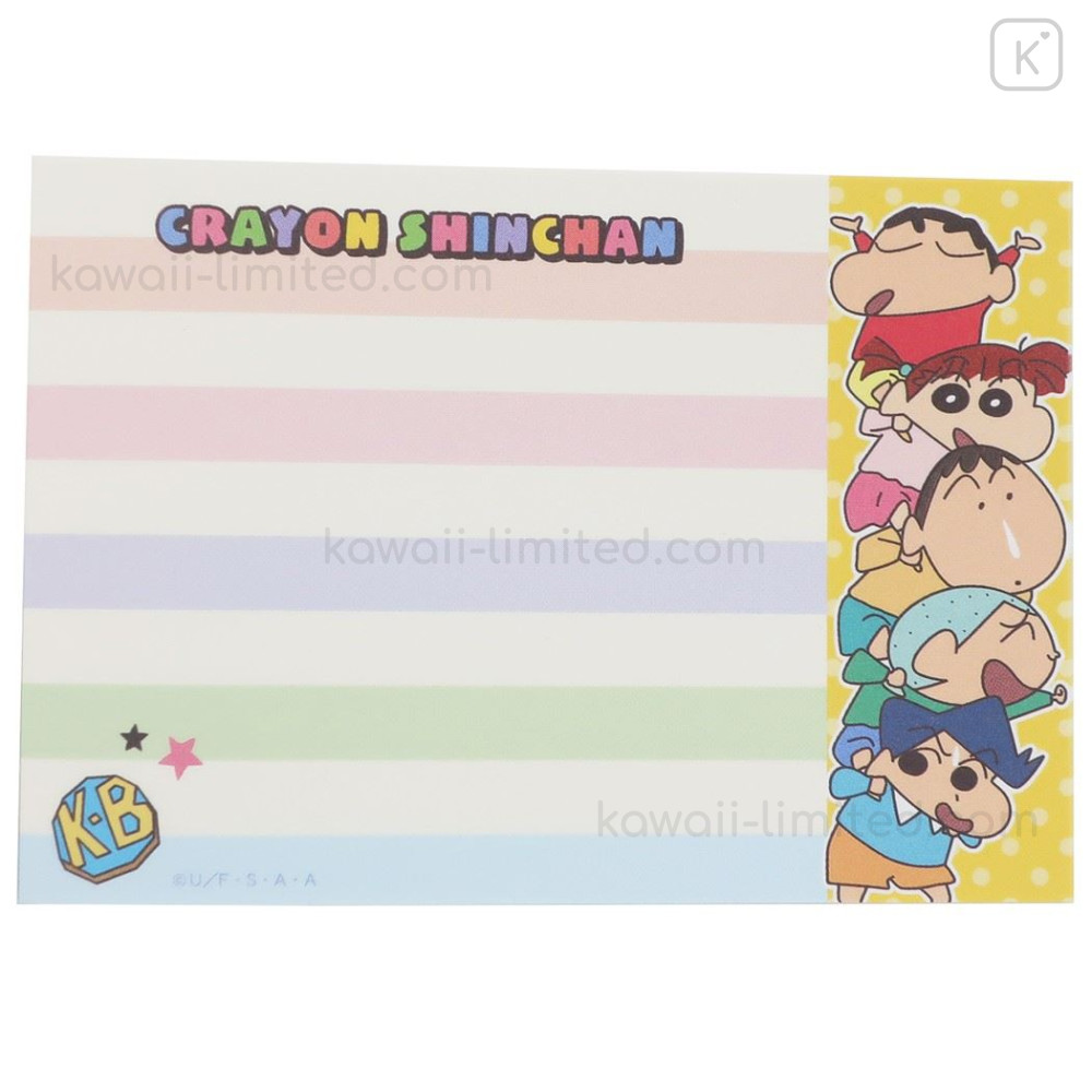 Japan Crayon Shin-chan Mini Notepad - Defence Team | Kawaii Limited